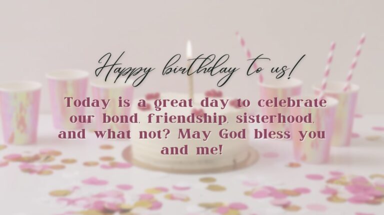 Born On Same Day Birthday Wishes - Twice as Nice