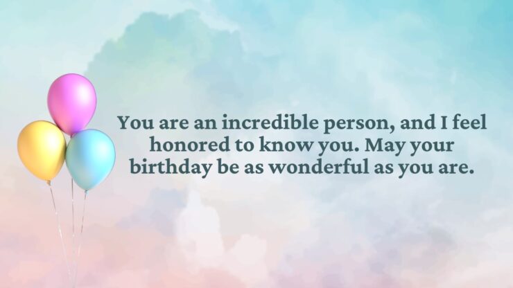 Birthday Wishes For Respected Person - Wishes & Gratitude