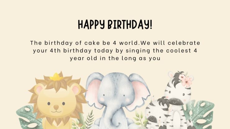 Happy 4th Birthday Son - Wishes & Messages For Favorite Little Guy